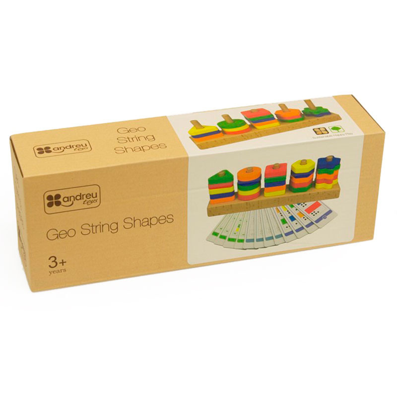 Geo String Shape juego de clasificación de madera de Andreu Toys ...
