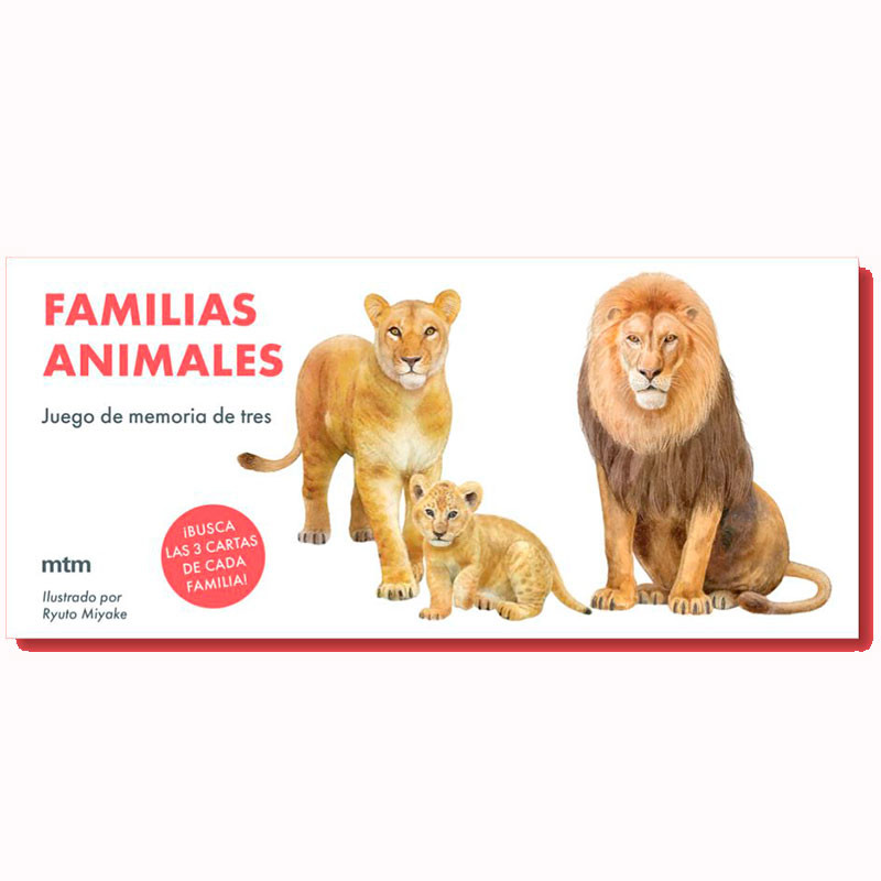 Familias Animales - Juego de memoria de tres de MTM - envío 24/48 h ...