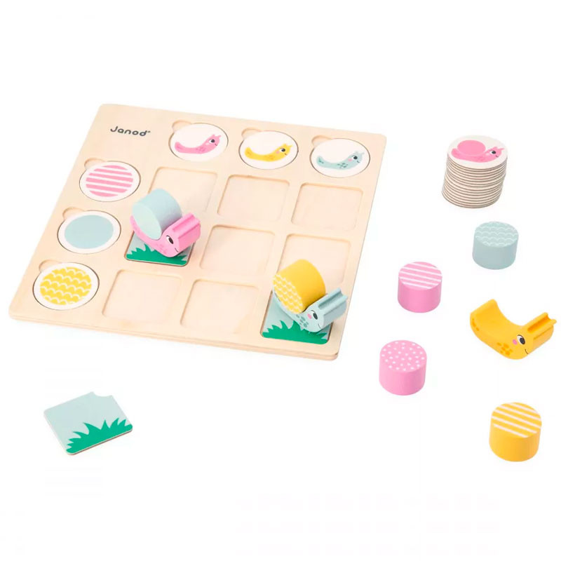 Tablero de Doble Entrada Caracoles - juego educativo de madera de Janod ...