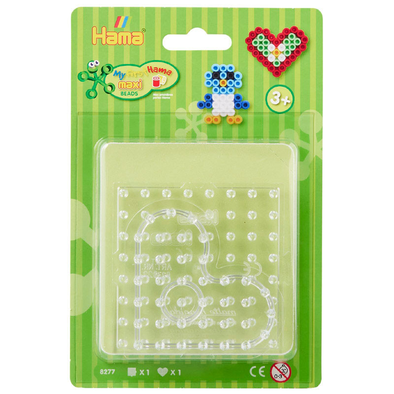 Blister 2 Placas para Hama MAXI - cuadrada y corazón - envío 24/48 h ...