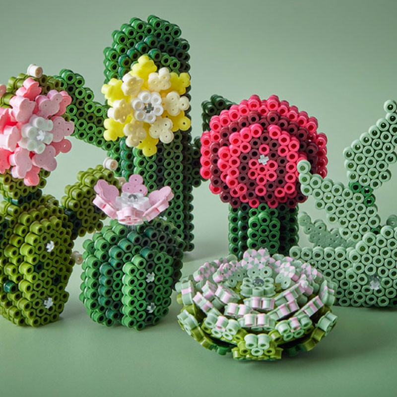 Caja Regalo Hama 3D DIY - Cactus y Flores de HamaBeads - envío 24/48 ...